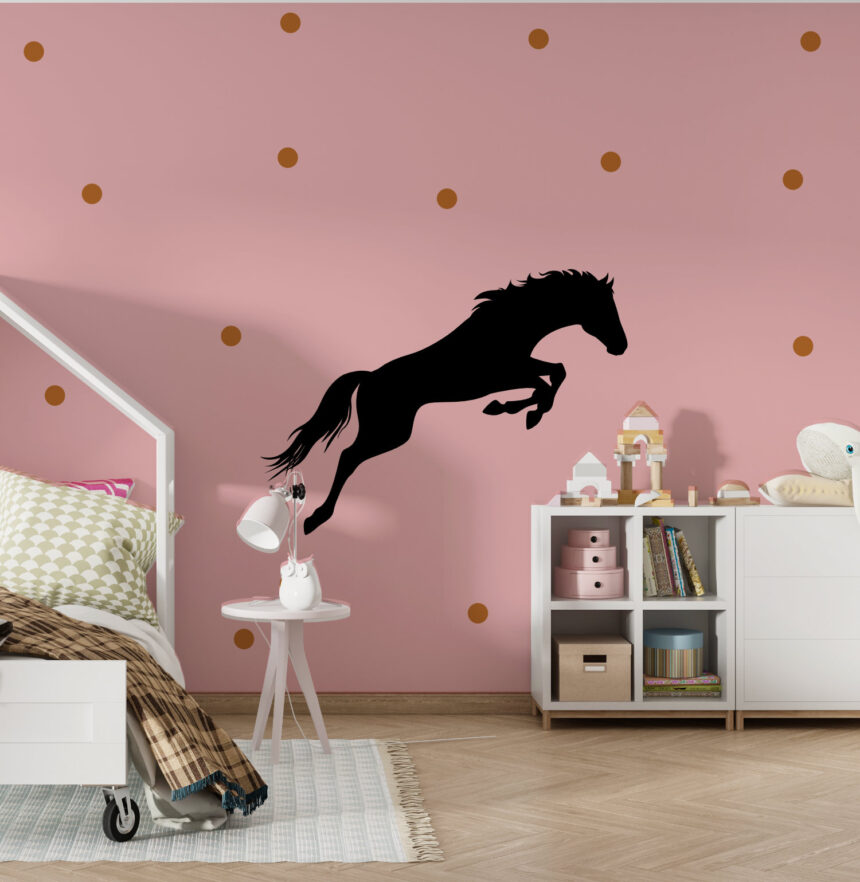 Muursticker Paard springend - Kidzstijl
